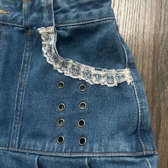 SHEIN | Skirts | Slightly Used Shein Kawaiicutecore Denim Skirt | Poshmark